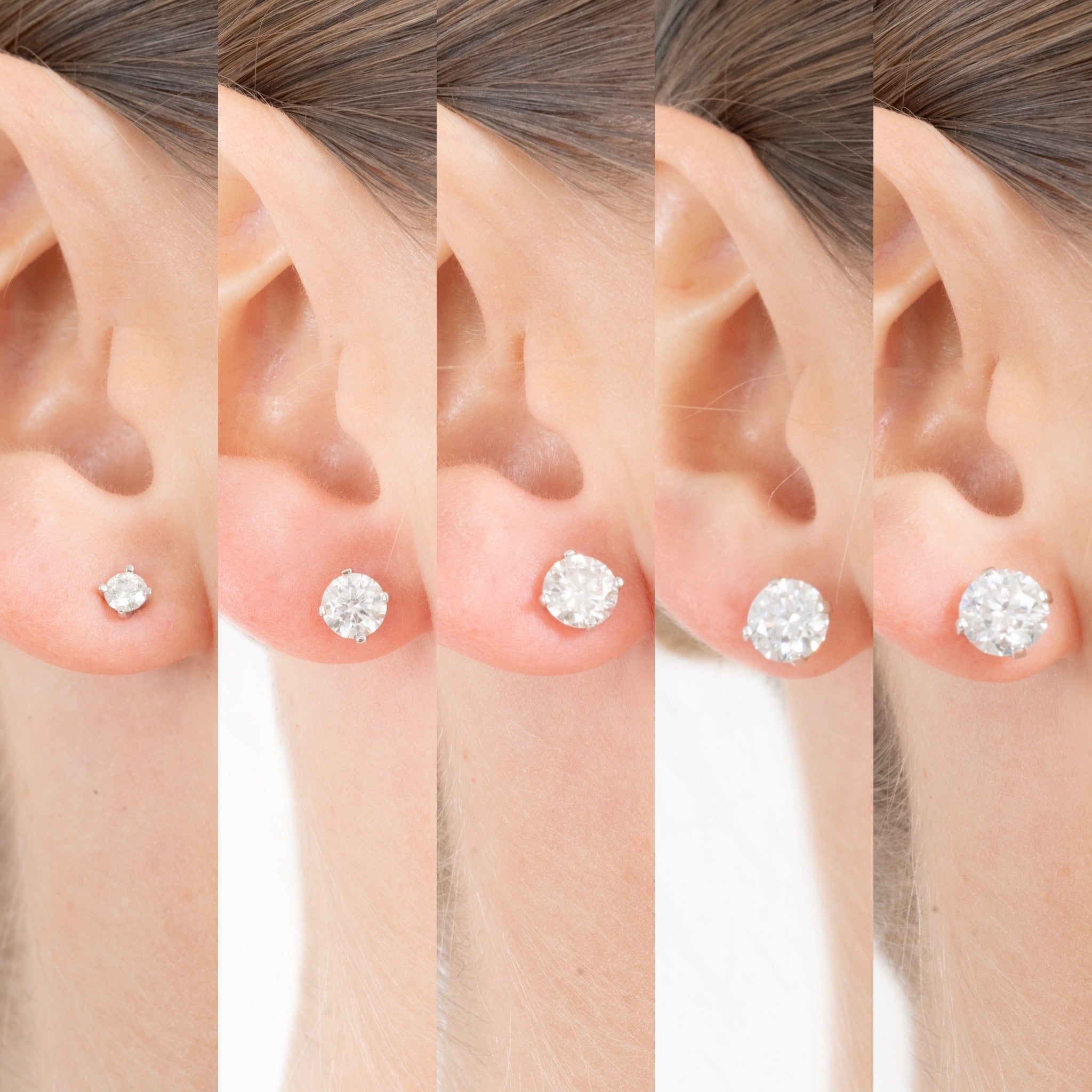 Martini Moissanite Studs – Queens Candy