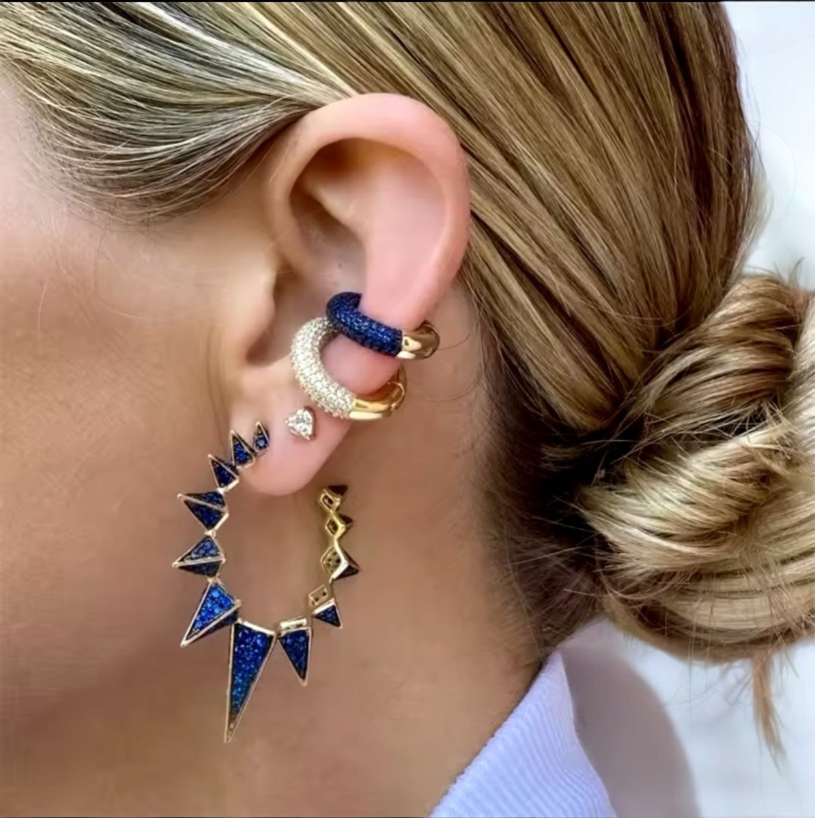 Chunky Pave Cuff - Gold – Queens Candy