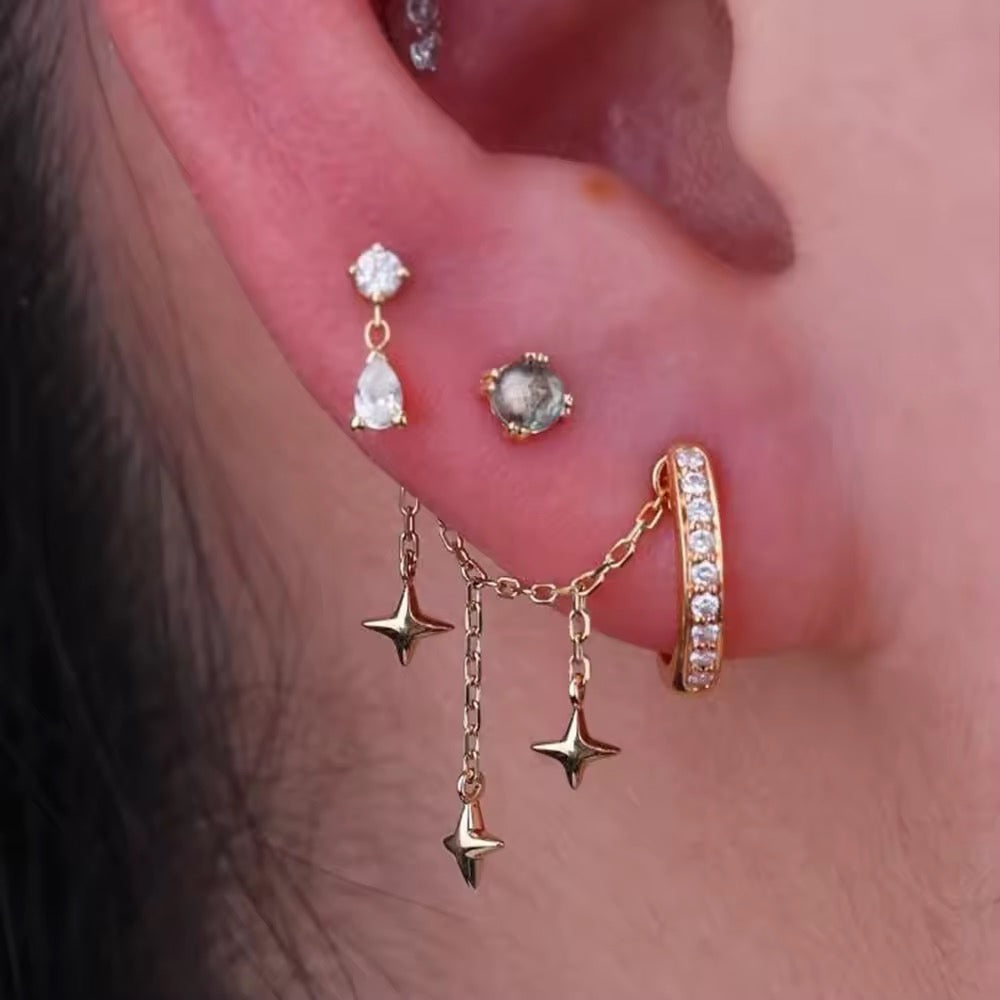 Dancing Sparkle Ear Chain – Queens Candy