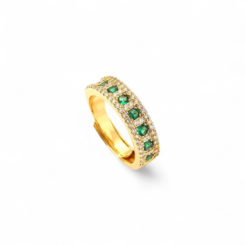 Classic Sparkle Band - Gold/Emerald – Queens Candy