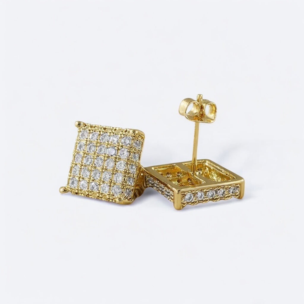 Square Stud - Gold – Queens Candy