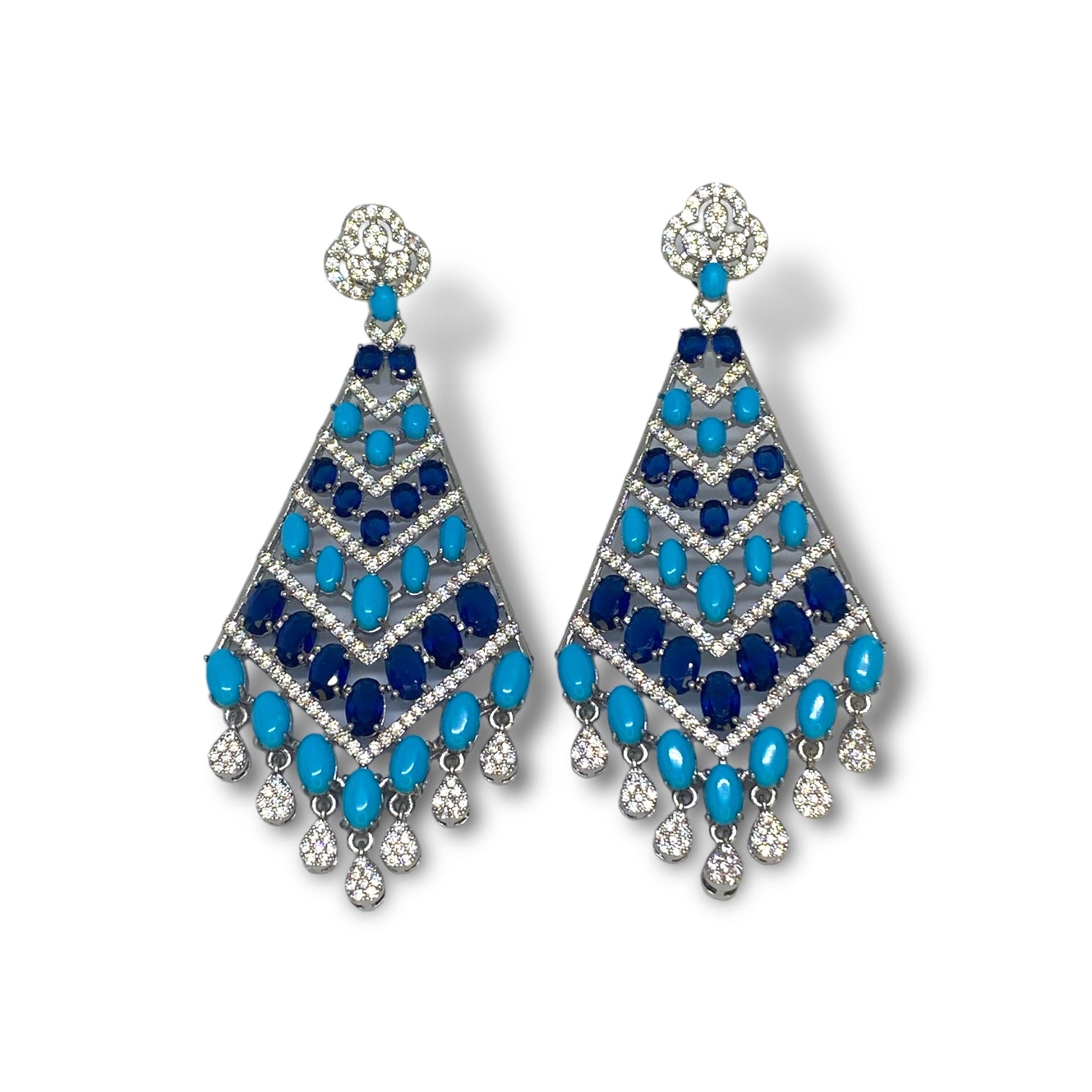 Sapphire Dreams Evening Earrings – Queens Candy