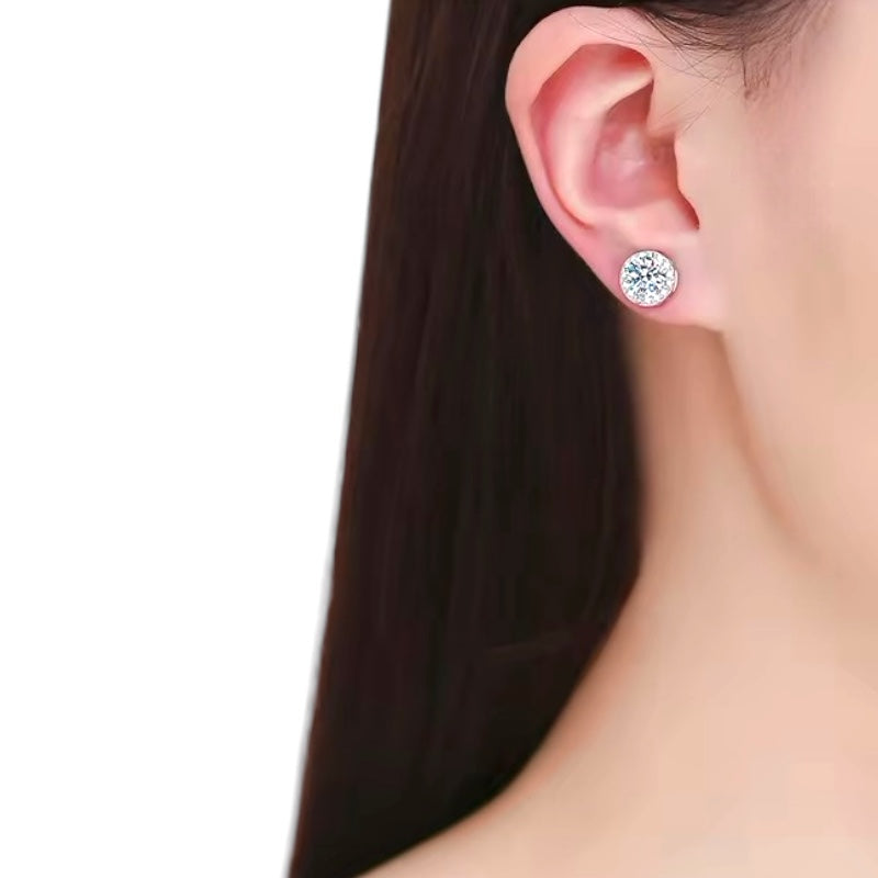 Magnetic Moissanite Studs – Queens Candy