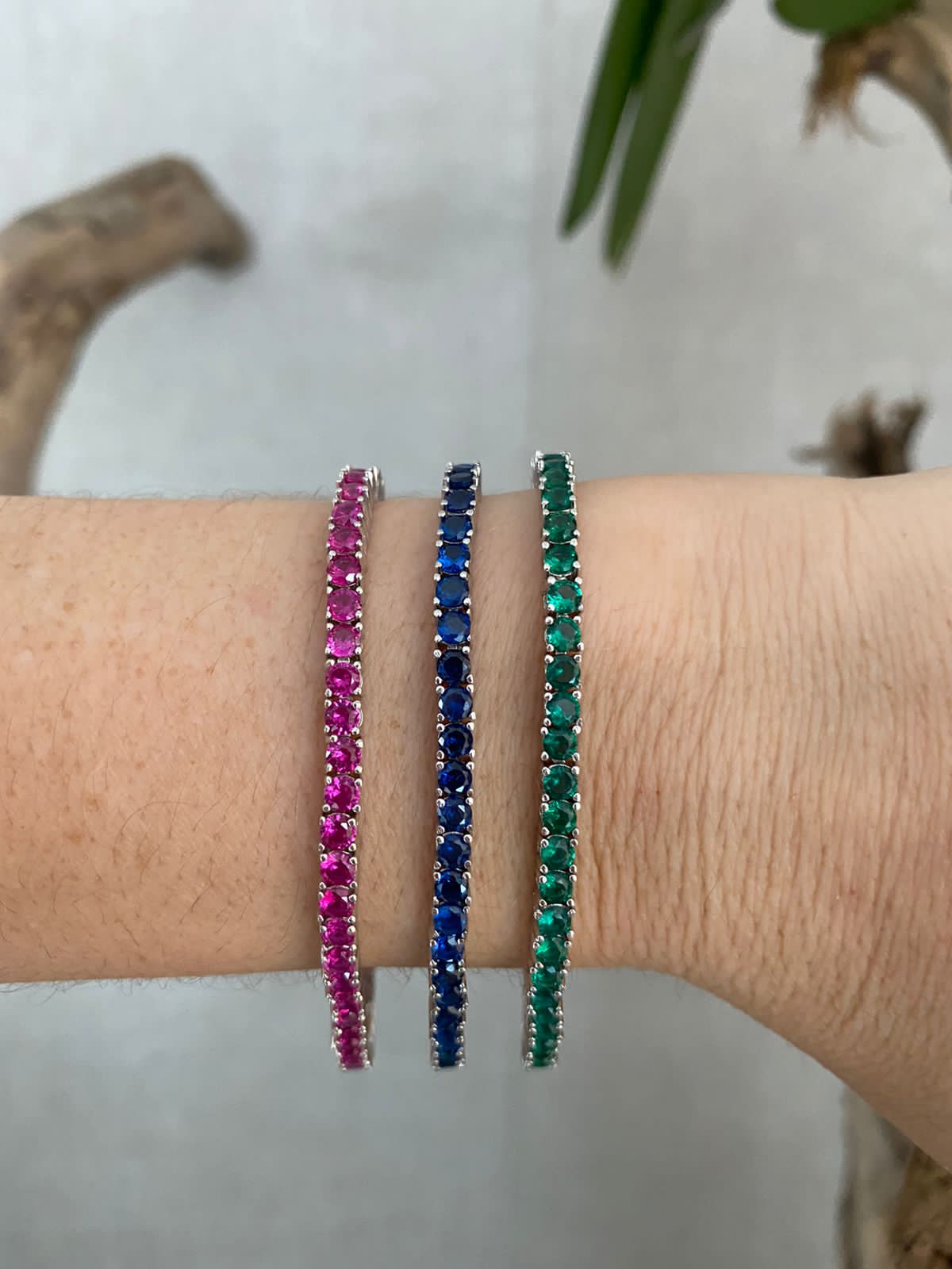 Blue Sapphire Tennis Bracelet – Queens Candy