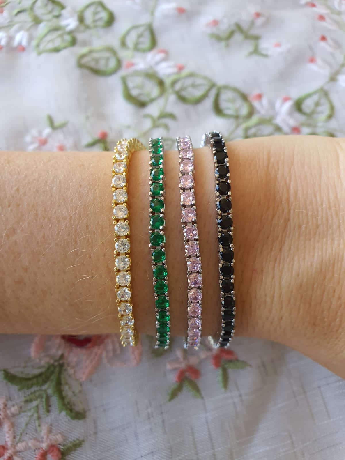 Black Tennis Bracelet – Queens Candy