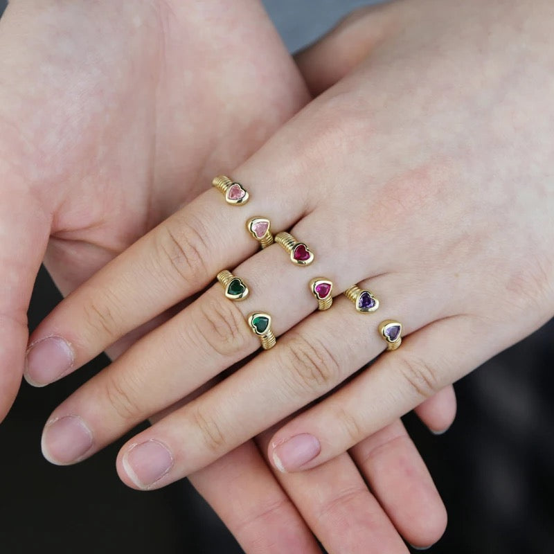 Double Hearts Ring – Queens Candy