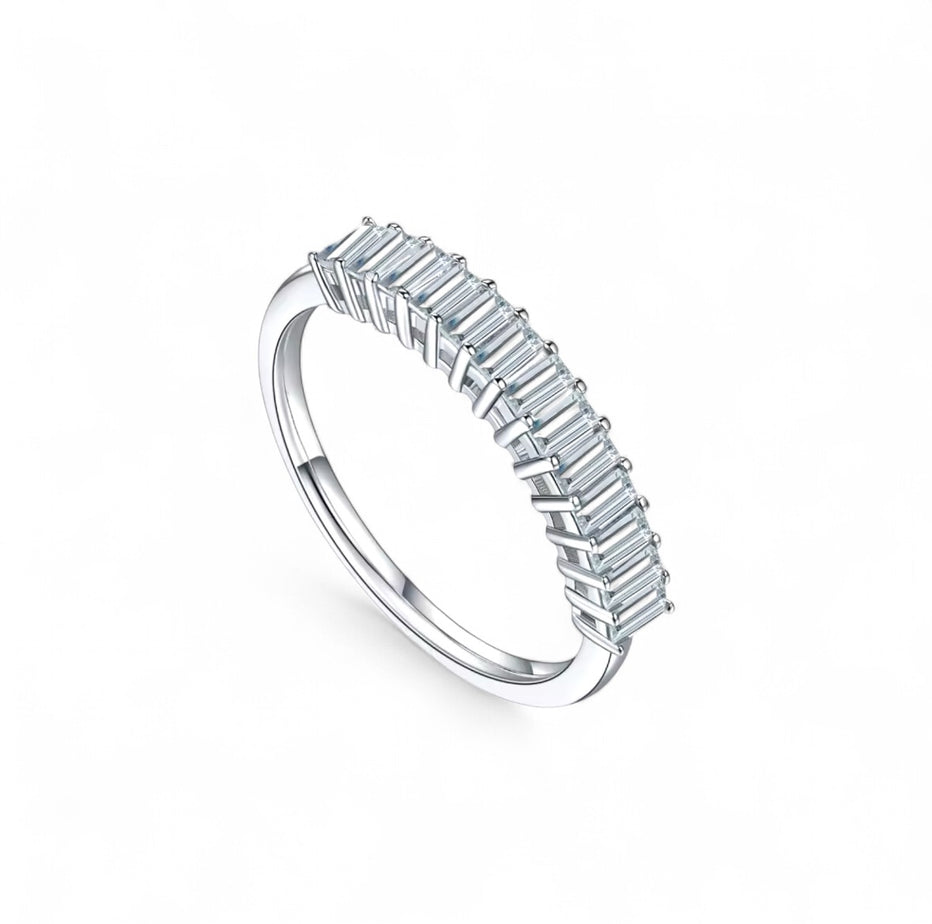Moissanite Baguette Eternity – Queens Candy