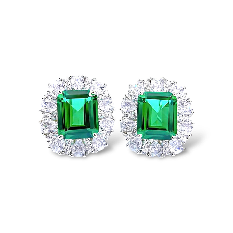 Exquisite Emerald Studs – Queens Candy