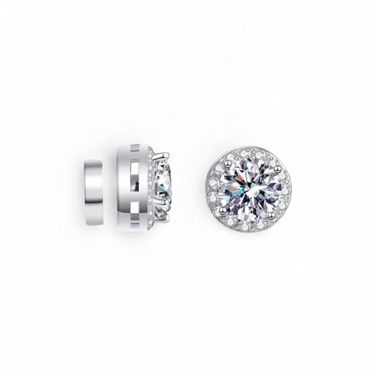 Magnetic Moissanite Studs – Queens Candy
